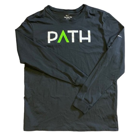 Nike | Shirts | Used Nike Path Pathways Forward Long Sleeve Shirt Dark ...